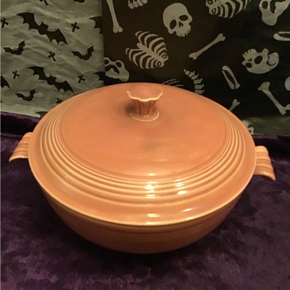Fiestaware | Art | Fiestaware Vintage 5s Rose Color Casserole Dish ...